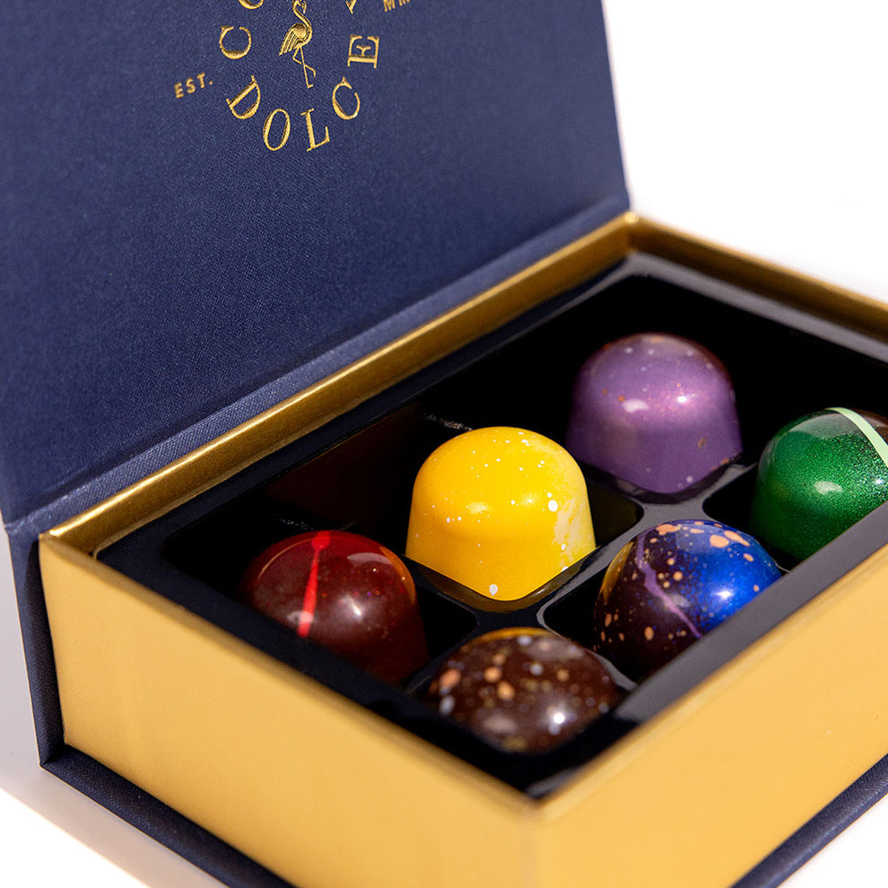 Cocoa Dolce | Best Sellers 6-Piece Box | Assorted Chocolates